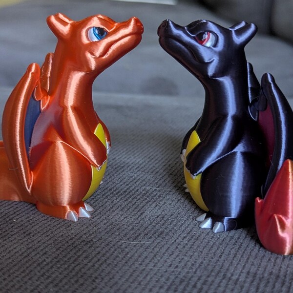 Charizard 3d Print COLORED 3 Inches Tall - Pokemon - Metallic Shine - Etsy