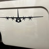 Flying C-130 Hercules Keychain / Rectangle Leatherette / Laser Engraved ...