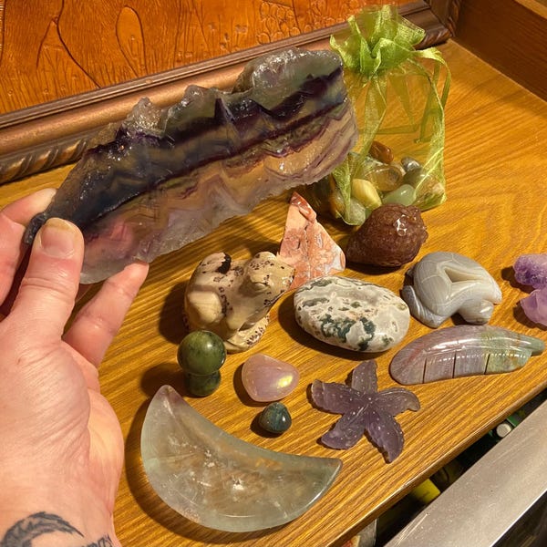 Picasso Jasper Tower, Natural Crystal Carving Point, Cherry Creek ...