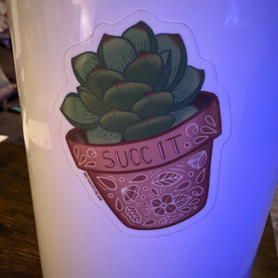 Succulent Sticker Stickers Succ It Stickers Stickers for Hydroflask ...