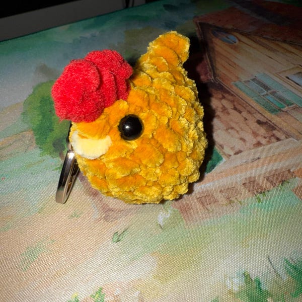 Stardew Valley Chickens Key Chains, Five Colors, Amigurumi, Crochet - Etsy