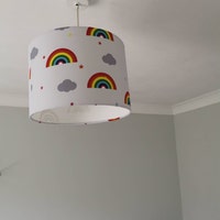 Rainbow Light Shade, Girls Bedroom Decor, Rainbow Lamp, Rainbow Nursery ...
