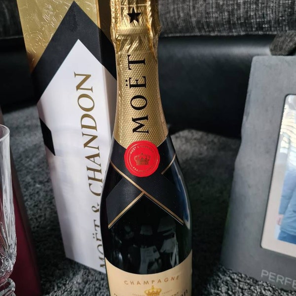 Personalised Champagne Gold Bottle Adult Label Happy Birthday Wedding ...