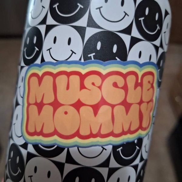 Muscle Mommy Retro Sticker Gym Sticker - Etsy