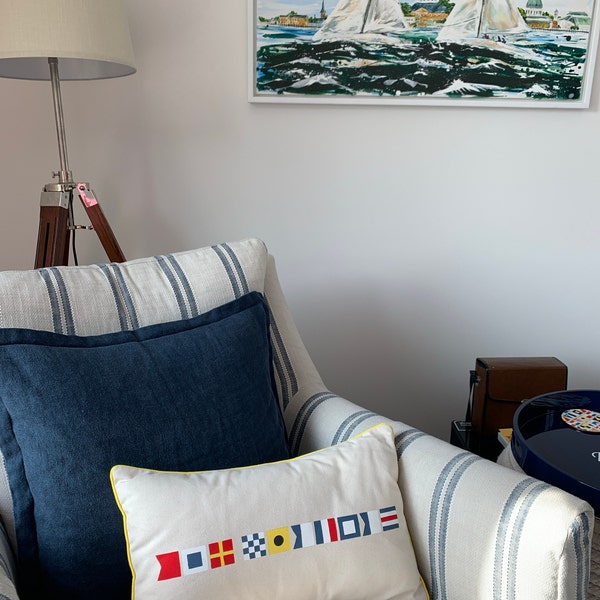 Custom Nautical Flag Pillow - Etsy