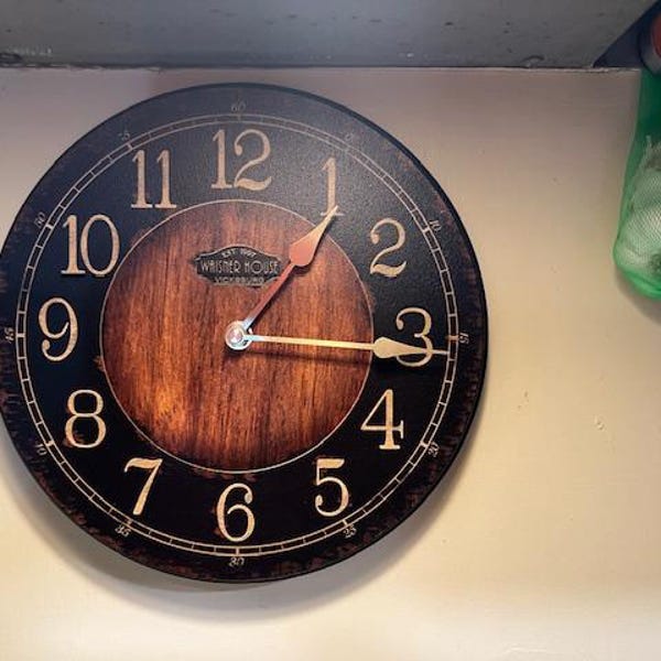 Barnwood Tan Wall Clock, 8 Sizes, EXTRA Quiet Mechanism, Lifetime ...