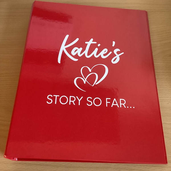 Personalised A4 Folder, Knitting Patterns, Custom Made Ring Binder ...