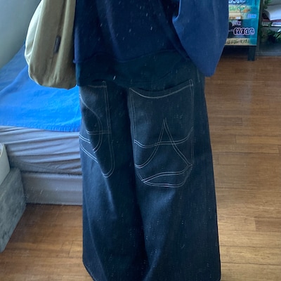 Phat Pants Wide Leg Rave Pants Oversized Skater Baggy Jeans Digital ...