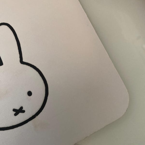 Miffy Working Mouse Pad | Durable Rubber Base Mouse Pad | Miffy ...