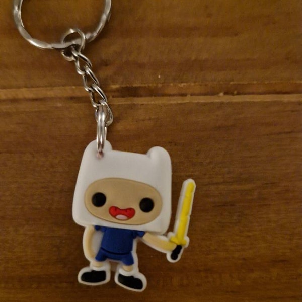 Adventure Time Keyrings/keychains | Cartoon Cute Emo Kids Goth Fun Jake ...