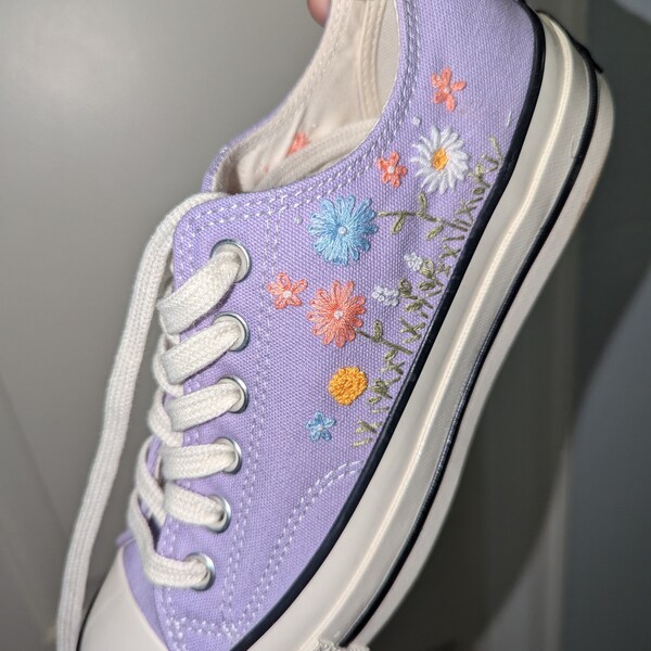 Custom Converse Low-top Converse Chuck Taylor 1970s Custom Embroidered ...