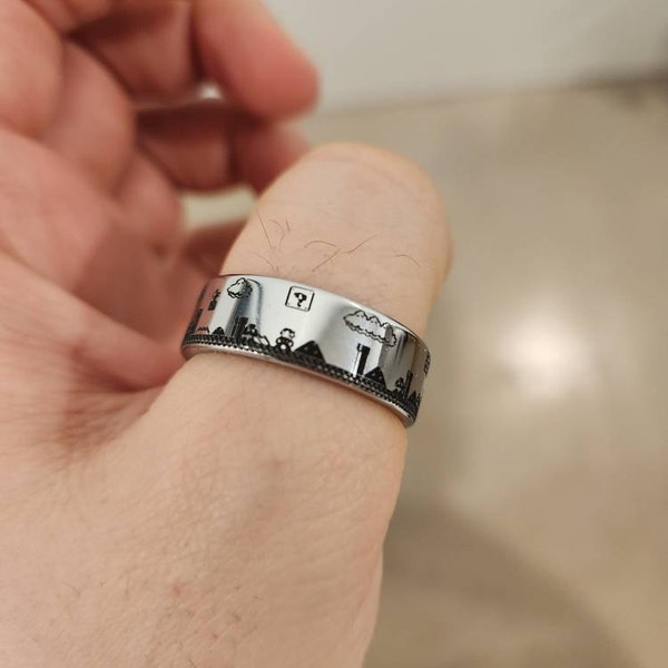 Gold Tungsten Circuit Board Wedding Band: Programmer Ring, Custom ...