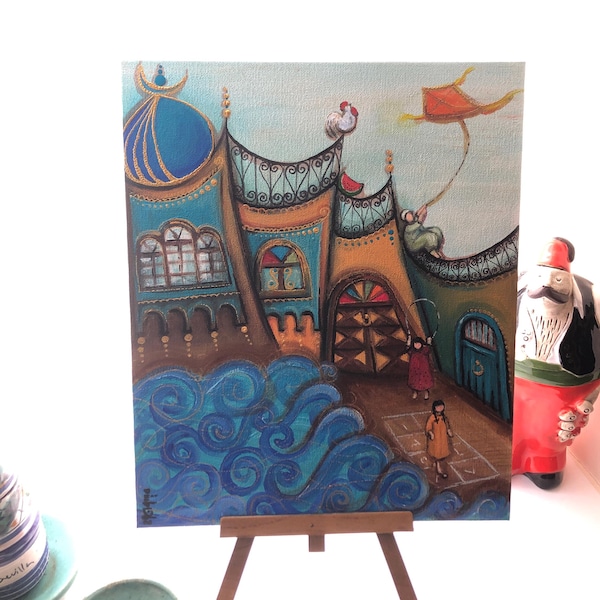 Original Iraqi Art. Three Women. Cultural and Traditional Themes ...