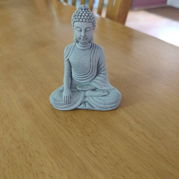 Mini Resting Buddha Statue | Buddha Sandstone Sculpture | Zen Statue ...