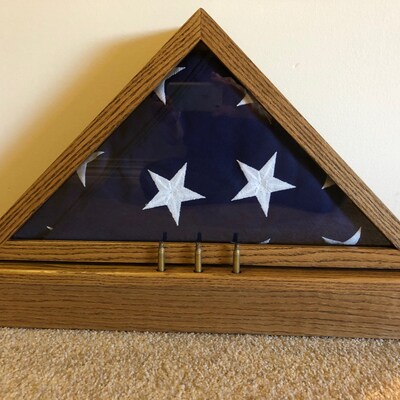 Memorial Flag Display Case With Shell Casings - Etsy