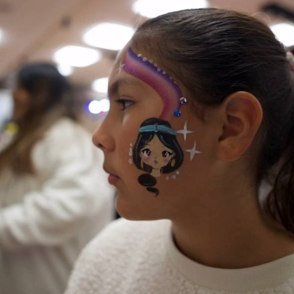 Face Painting Stencils | Face Paint Stencils | Princess Stencils | Two ...
