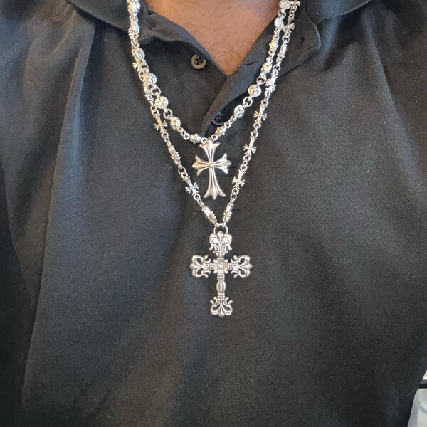 CH Gothic Style Y2K Chrome Silver Punk Dice Chrome Bracelet Grunge. - Etsy