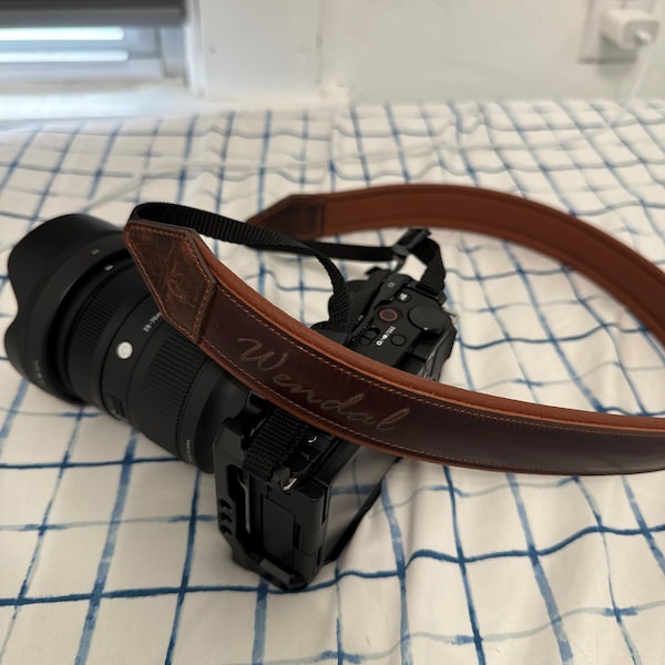 Premium Leather Camera Strap, Personalized DSLR Camera Strap, Custom ...