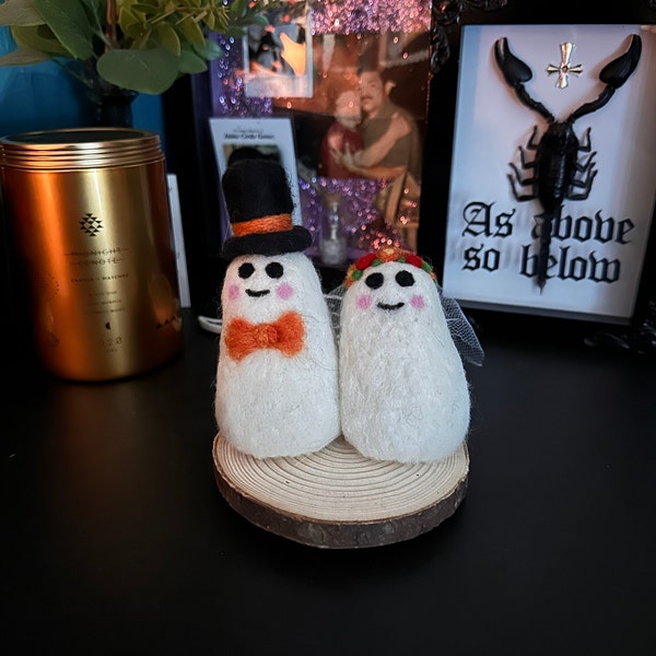 Ghost Bride and Groom Spooky Wedding Decorations Halloween Bridal - Etsy