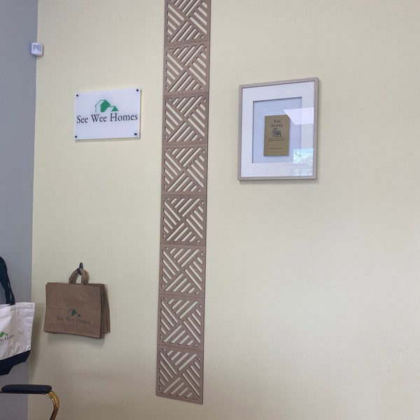 Wall Panel Decor - Diagonal Strip Wood - Style 4 - Art - Oak - Walnut ...