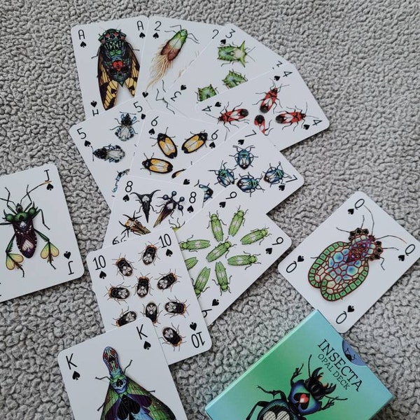 UNCUT SHEET Cryptic Cards Full Deck Uncut Sheet Playing Card Art of ...