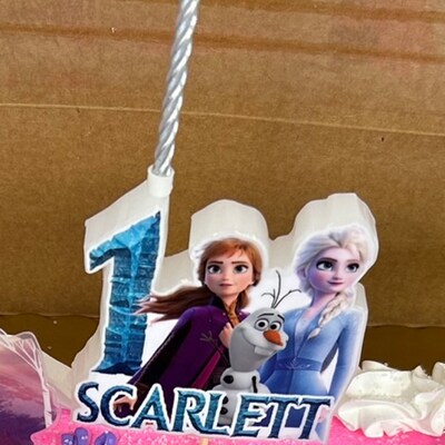 Custom Portrait Cake Topper, Personalized Birthday Candle, Custom Cake ...