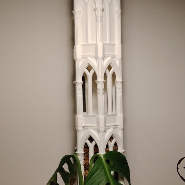 Gothic Tower Stackable Moss Pole Stls for 3D Printing, Plant Totem ...