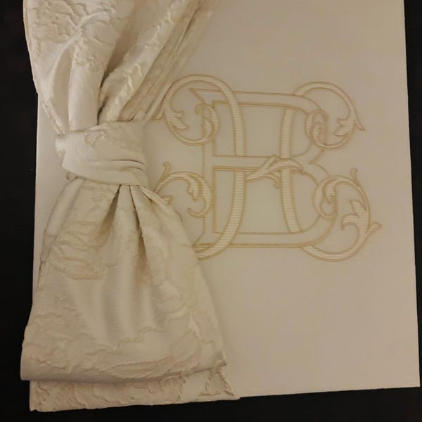 Monogrammed Wedding Book - Etsy