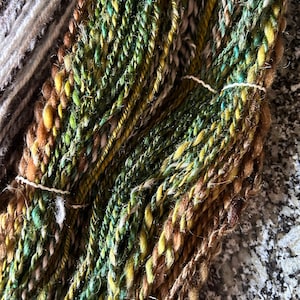 2 Yards Hand Spun Art Yarn for Weaving - Etsy