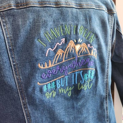 Travel Design, Travel Embroidery, Adventure Embroidery, Vacation Design ...