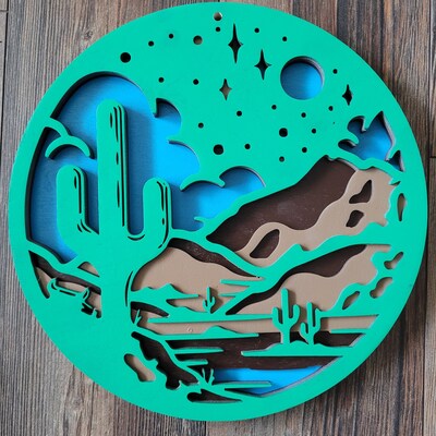 Digital File 4 Layer Laser Cut Files, DXF, SVG, Multi-layer Files ...