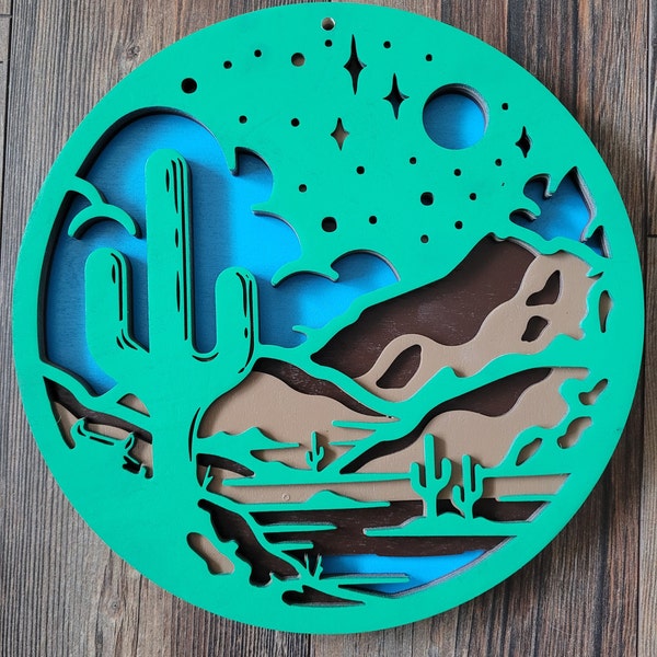 Digital File - 4 Layer Laser Cut Files, DXF, SVG, Multi-layer Files ...