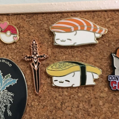 Sushi Cat Mewchi Hard Enamel Pin Rice Kitty Nigiri 1.251.5 - Etsy