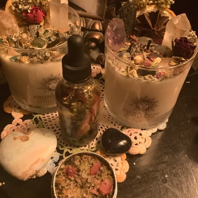 Spirit Guide Connection Botanical & Crystal Infused Oil Intention Oil ...