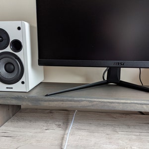 Rowlands Rustic Hand Built Monitor Shelf Stand - Etsy UK