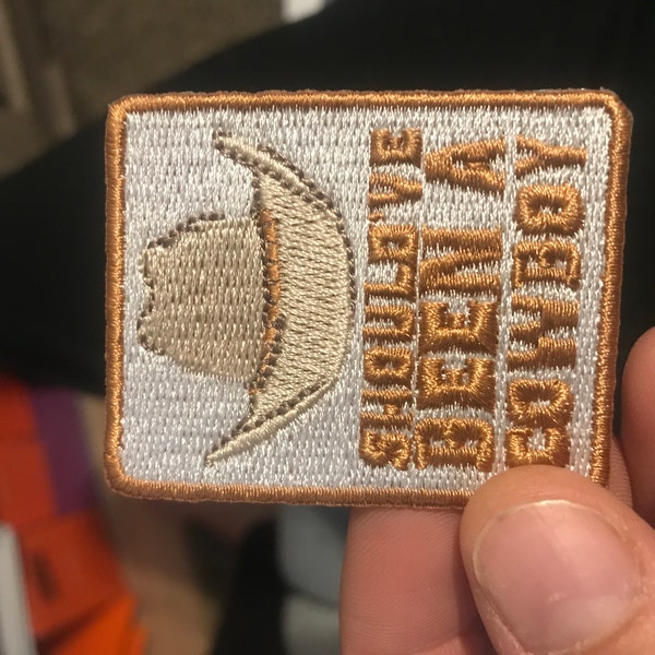 Cowboy Hat 'should've Been a Cowboy' Browniron-on Embroidered Patch for Hats, Clothing and Bags ...