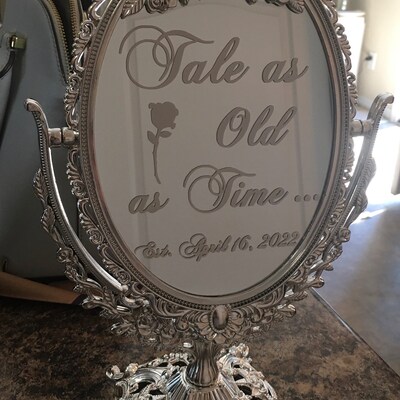 Ornate Mirror With Custom Inscription/fairytale Mirror With - Etsy