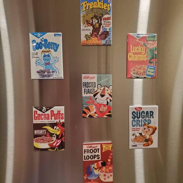 Vintage Cereal Box Magnets Sold Individually or Purchase Them All - Etsy