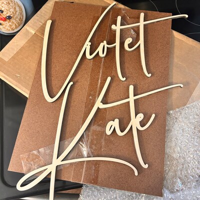 Large Wood Name Sign, Nursery Name Sign, Boho Nursery Sign , Above Crib ...