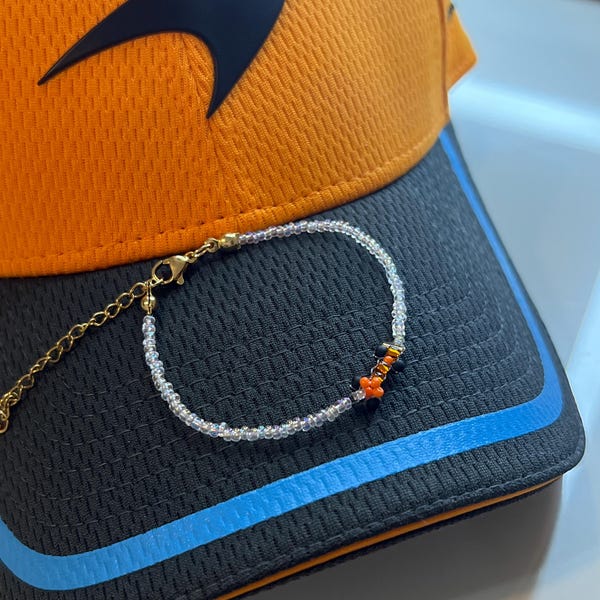 Beaded Red Ferrari/f1-inspired F1 Race Car Bracelet | Charles Leclerc ...