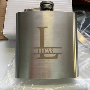 Engraved Flask Personalized Stainless Steel Flask for - Etsy