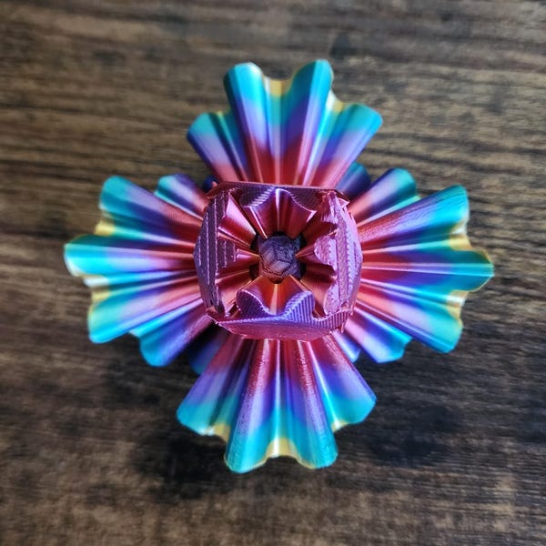 Icosahedron 3D Printed Model 20 Sided Polyhedron 4 Inch - Etsy