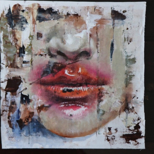 Pencil Graphite Drawing on Paper .modern Art.portrait Drawing ...