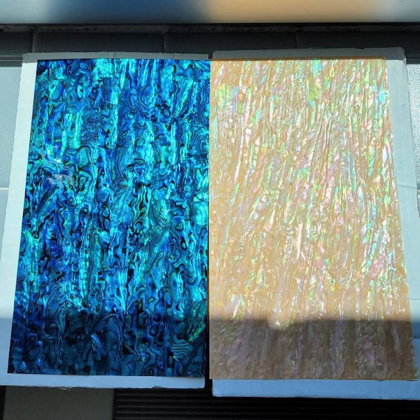 Abalone Adhesive Veneer Sheet (mother of Pearl Shell) 9.5 X 5.5 Inches ...