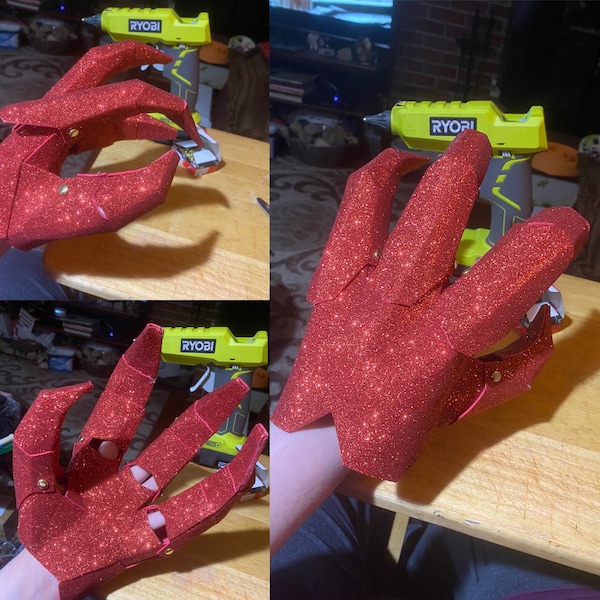 Dragon Claws 3D Papercraft Template, Low Poly Paper Monster Hands ...
