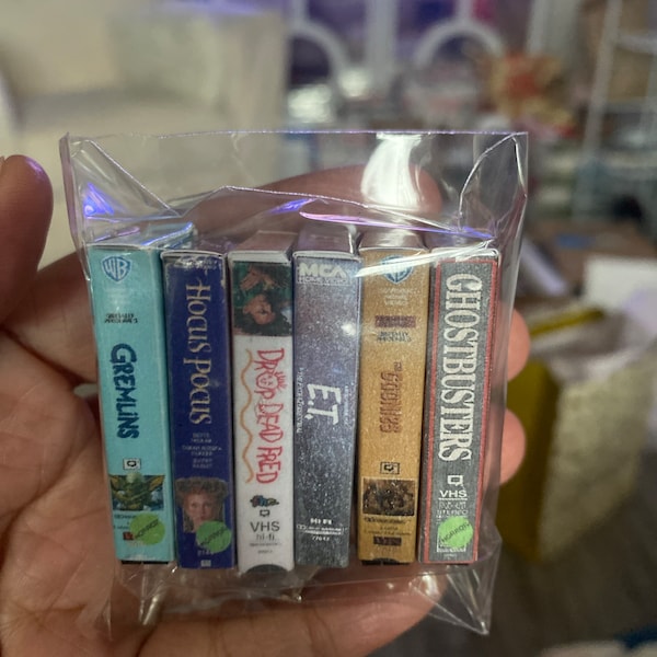 VHS Inspired Mini Magnets 1" X 2" - Etsy