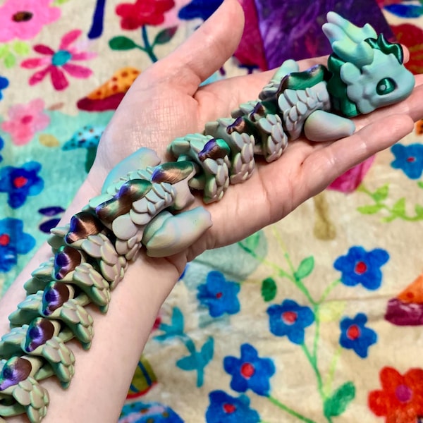 3D Printed Articulated Dragon | Kaida Fidget Spinner Stress Relief Toy ...