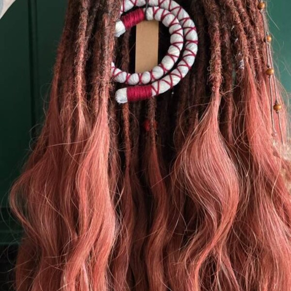 Silver Gray Dreadlock Extensions With Wavy Ends – SE DE Kanekalon ...