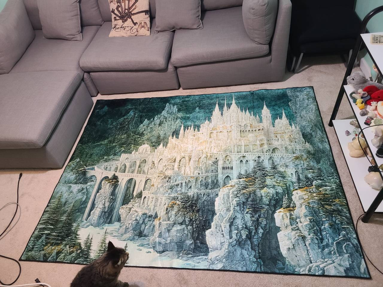 Library Carpet, Book Rug, Bookcase Rug, Tree Rug, Flowers Rug, Home ...