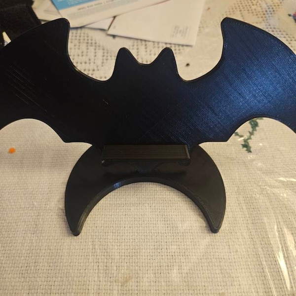 Bat Phone Stand Display | Gothic Display | Bat Moon Cell Phone Stand ...
